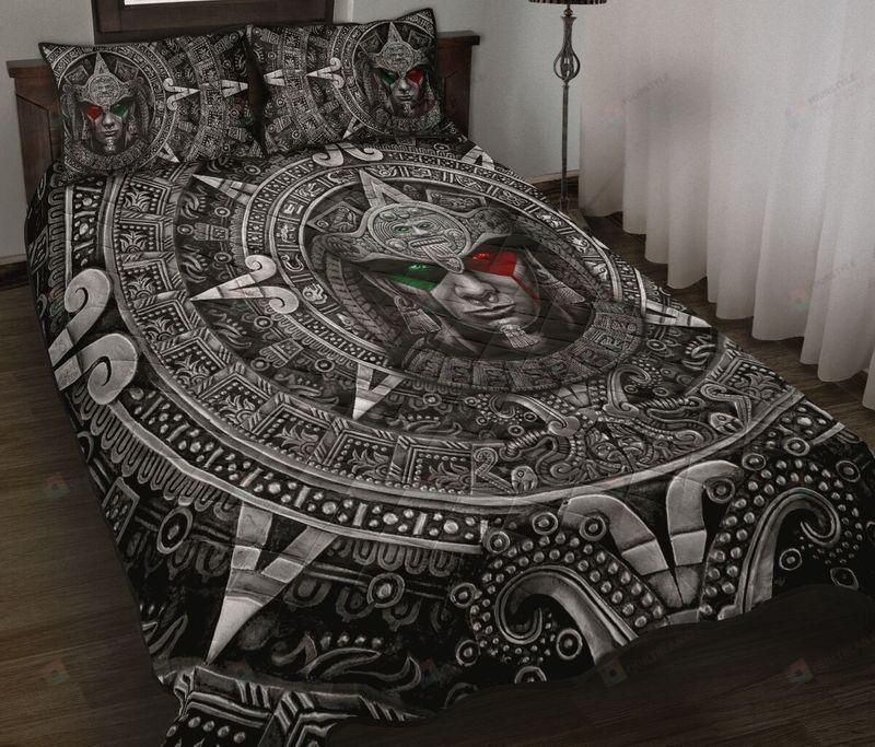 Aztec Warrior Mexican Quilt Bedding Set - Teeruto