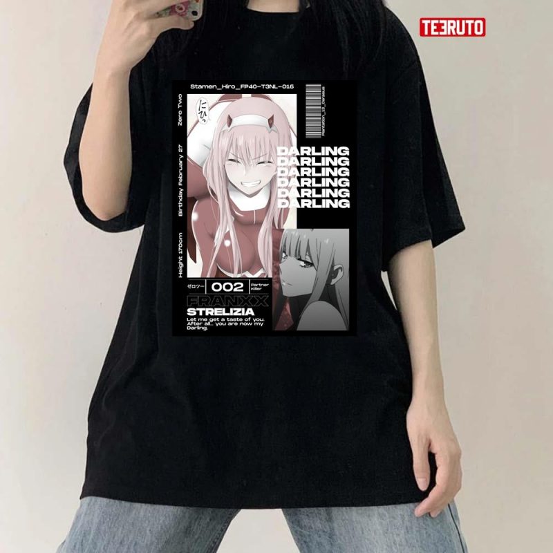 Cute Zero Two 02 Darling In The Franxx Unisex T-Shirt - Teeruto
