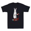 What Funny Scary Eyed Killer Bunny Rabbit With Knife Unisex T-Shirt ...