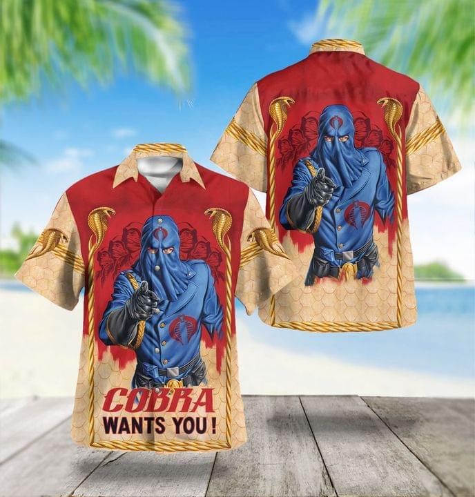 Cobra Commander Cobra Wants You Print Hawaiian Shirt - Teeruto