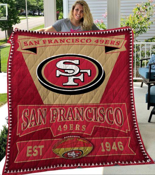 San Francisco 49Ers Sf49 Quilt Blanket - Teeruto