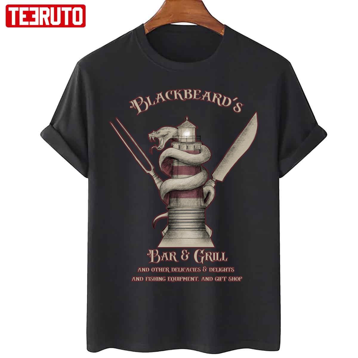 Blackbeard's Bar & Grill Unisex T-Shirt - Teeruto