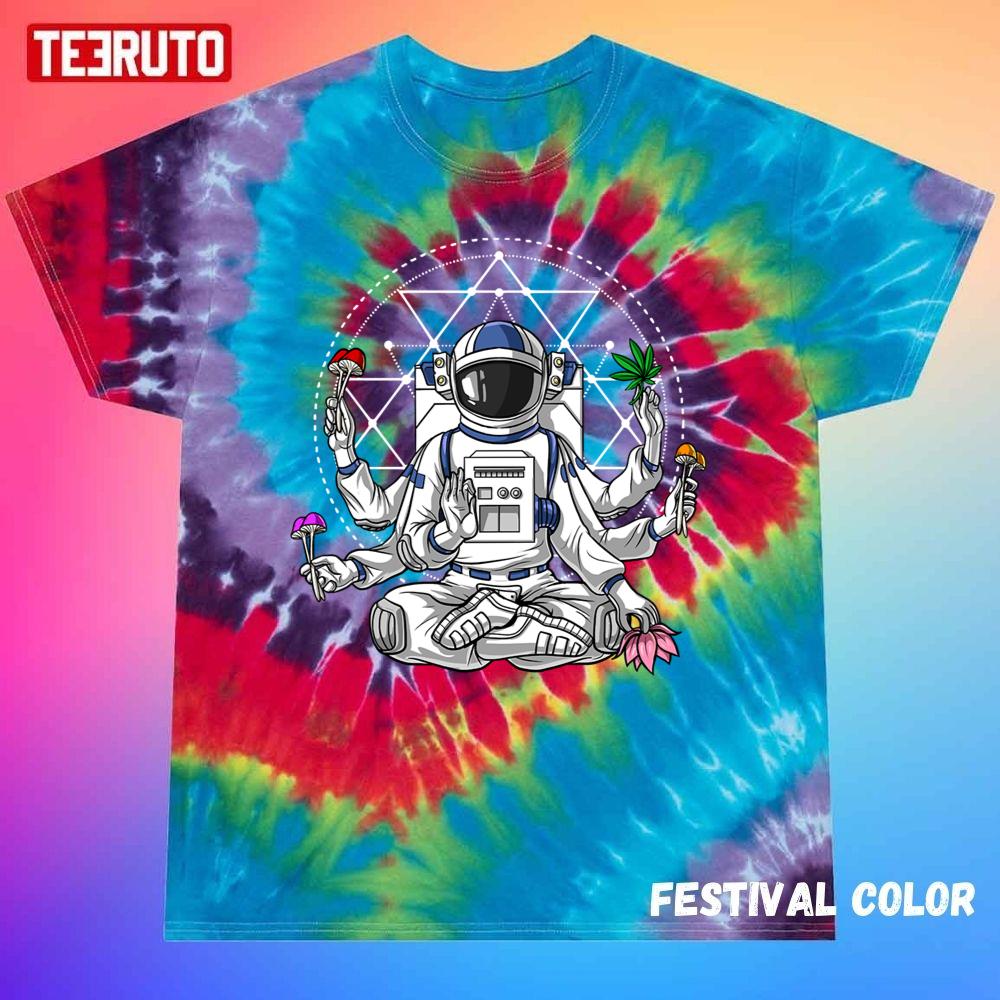 Psychonaut Psychedelic Astronaut Unisex Tie Dye Tee - Teeruto