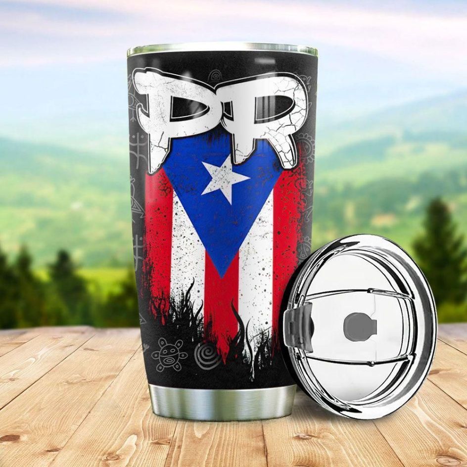 Puerto Rico Stainless Steel Cup Tumbler - Teeruto