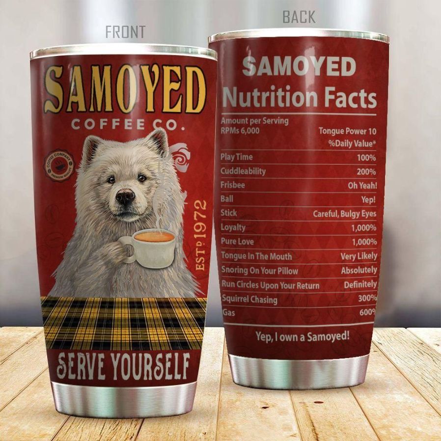 Samoyed Coffee Stainless Steel Cup Tumbler - Teeruto