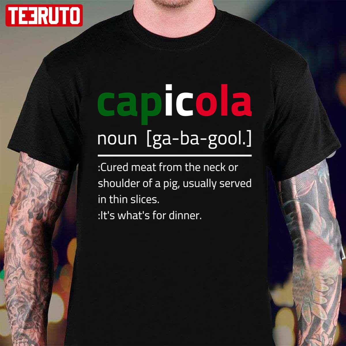 Capicola Gabagool Flag Description Unisex Sweatshirt - Teeruto