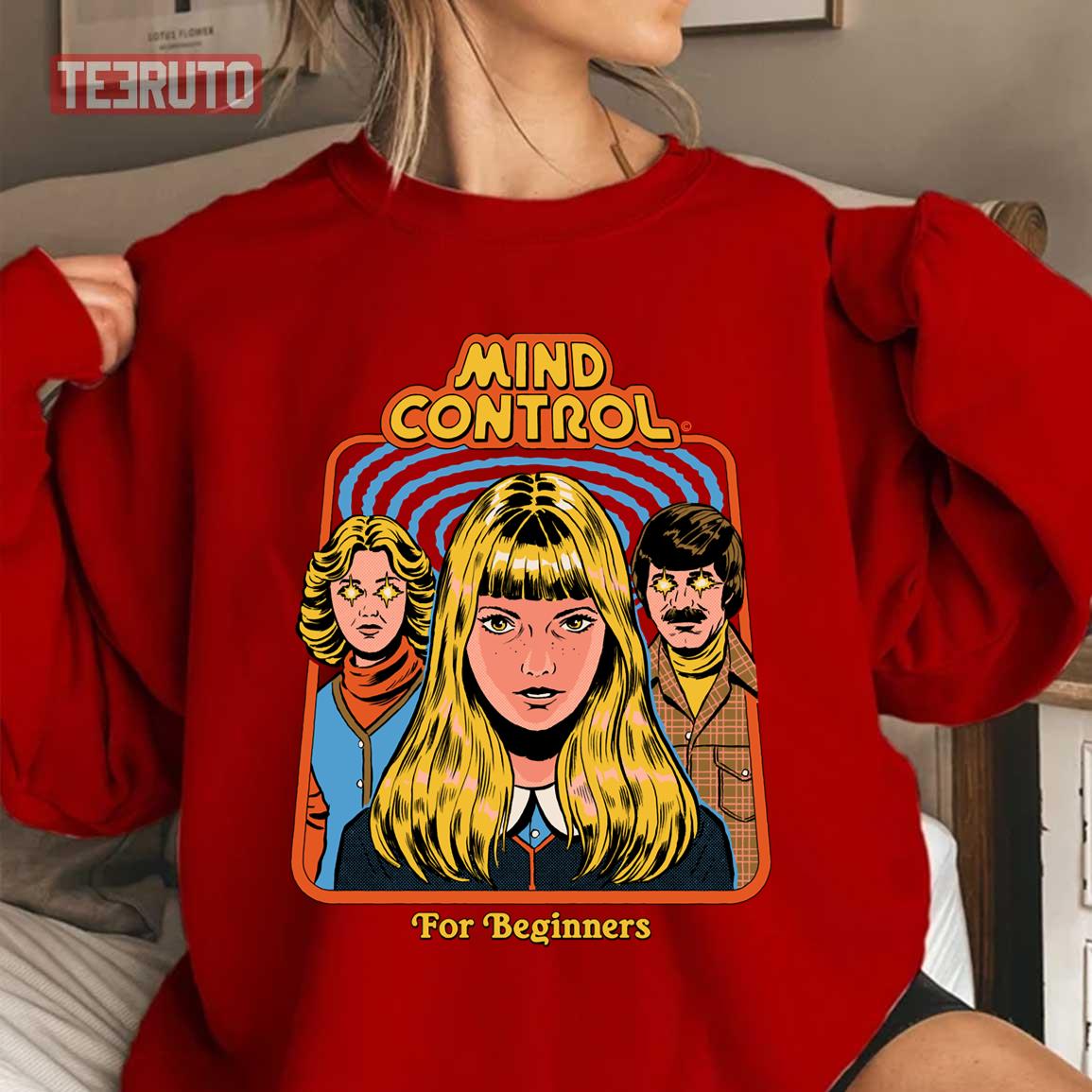 Mind Control For Beginners Funny Vintage Kids Art Unisex T-Shirt - Teeruto