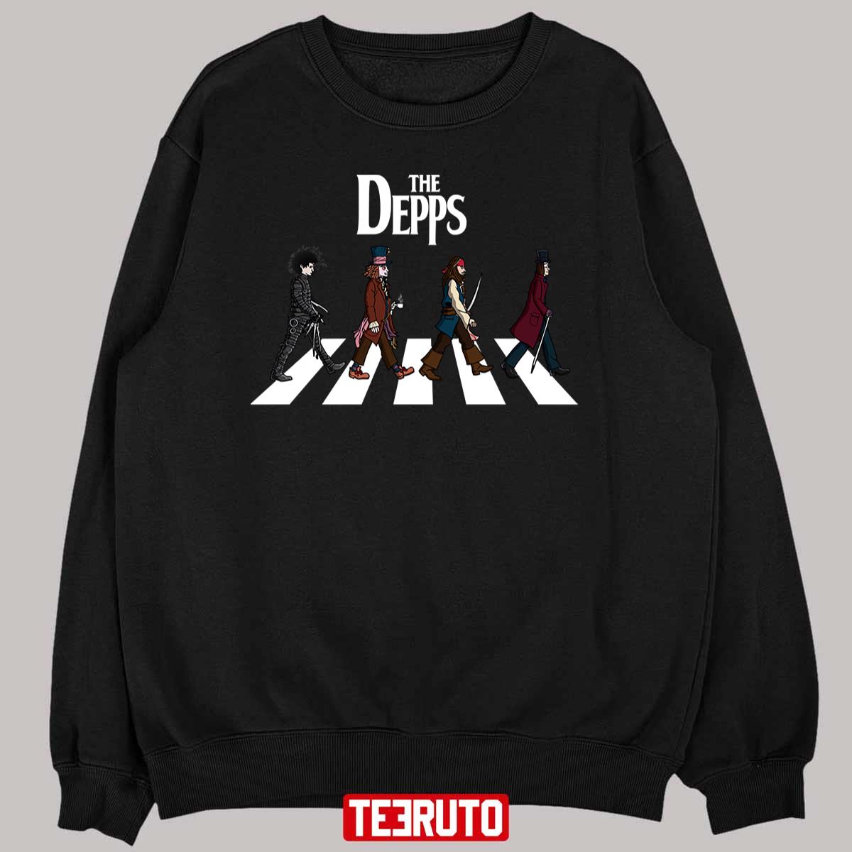 The Depps Johnny Depp Characters Crosswalk Unisex T-Shirt - Teeruto