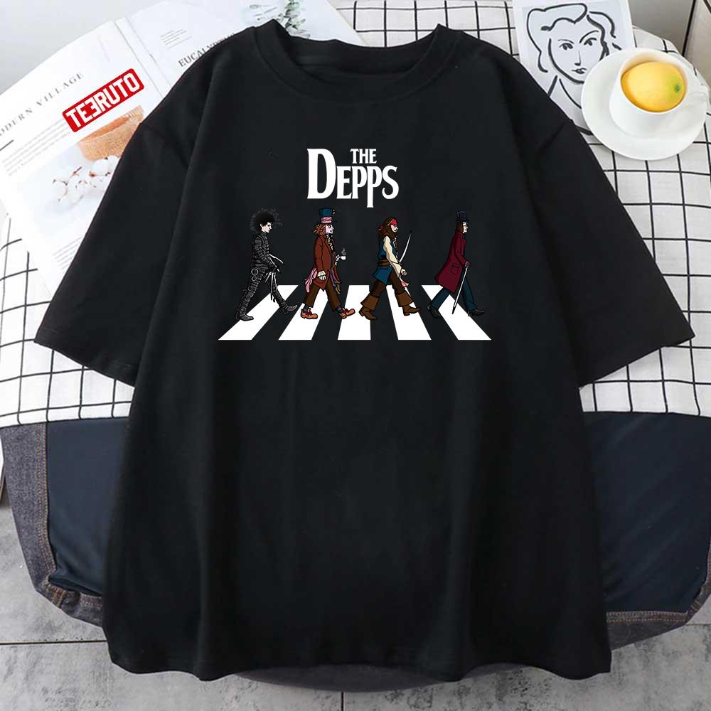The Depps Johnny Depp Characters Crosswalk Unisex T-Shirt - Teeruto