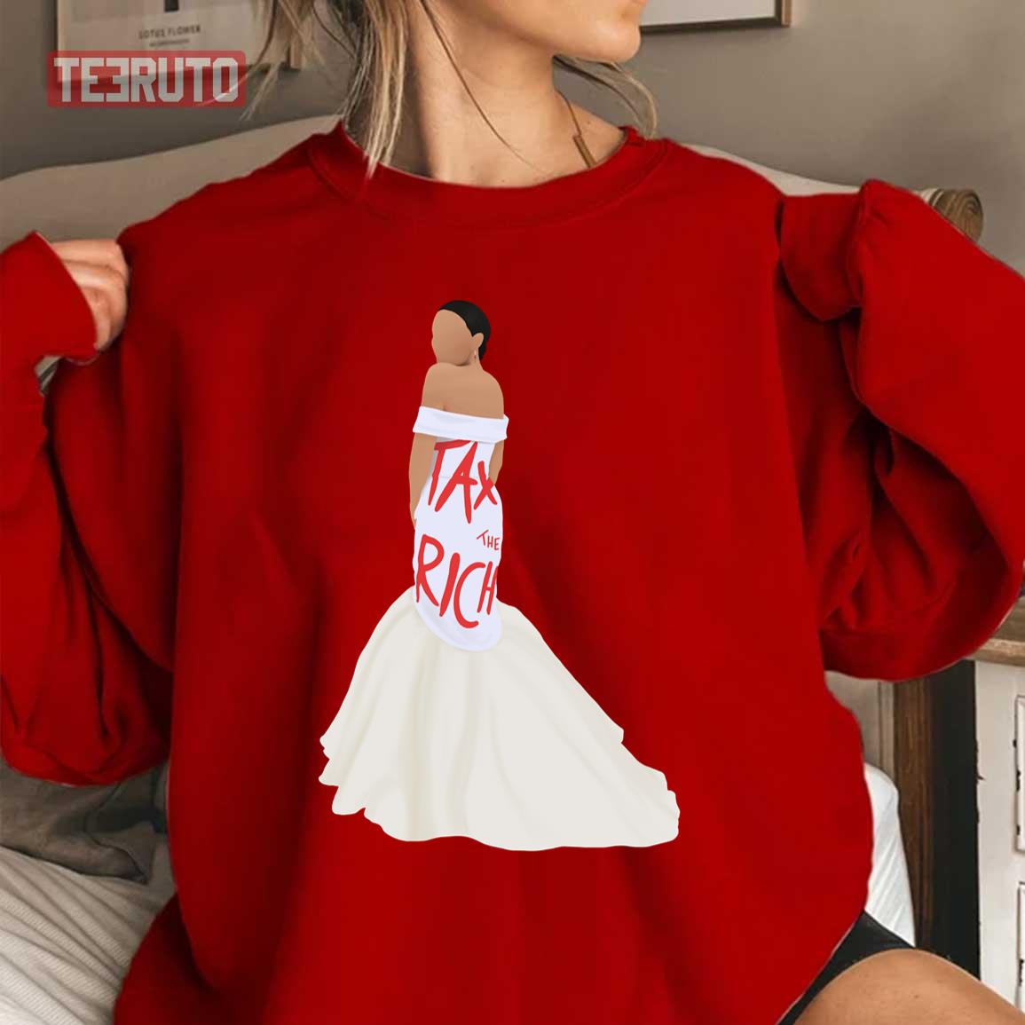 AOC Met Gala Tax The Rich Unisex Sweatshirt - Teeruto