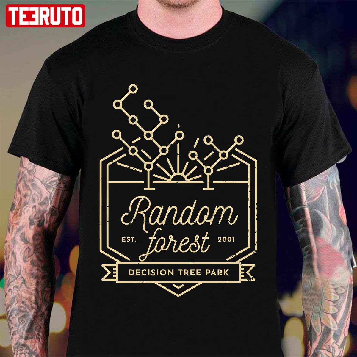 Random Forest Yellow Lines Unisex T-Shirt - Teeruto