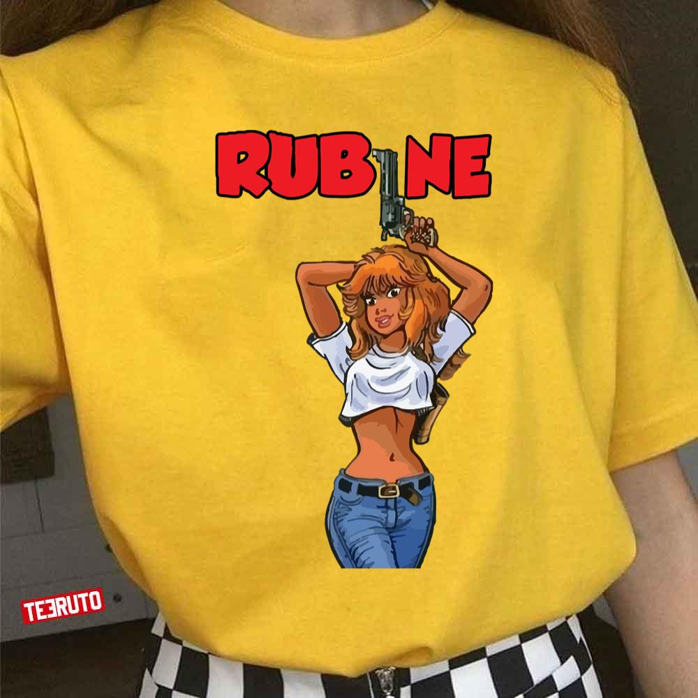 Rubine Vintage Comic With Text Unisex T-Shirt - Teeruto
