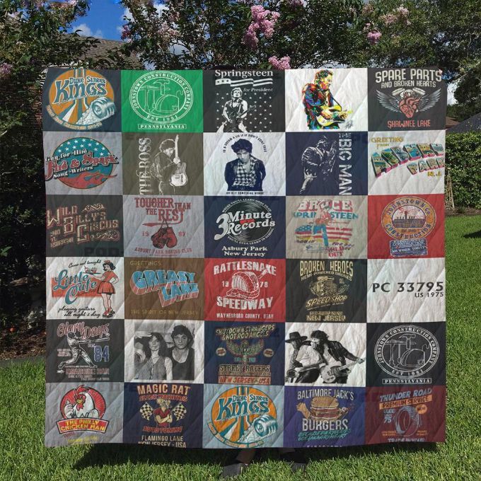 Bruce Springsteen Quilt Blanket For Fans Th1406 DUP - Teeruto