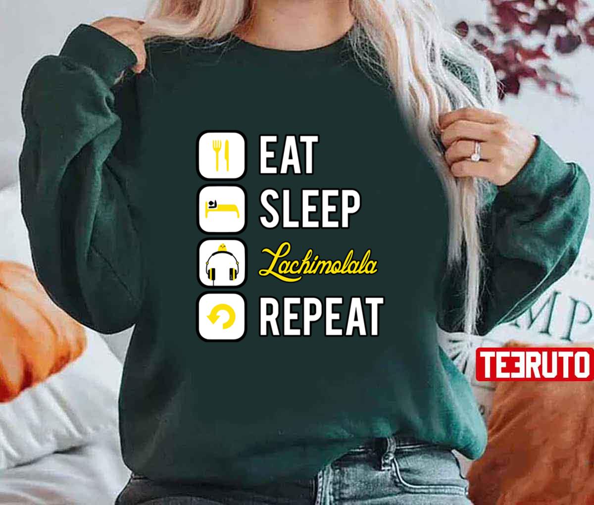 BTS Lachimolala Jimin Meme Eat Sleep Repeat Unisex Sweatshirt - Teeruto