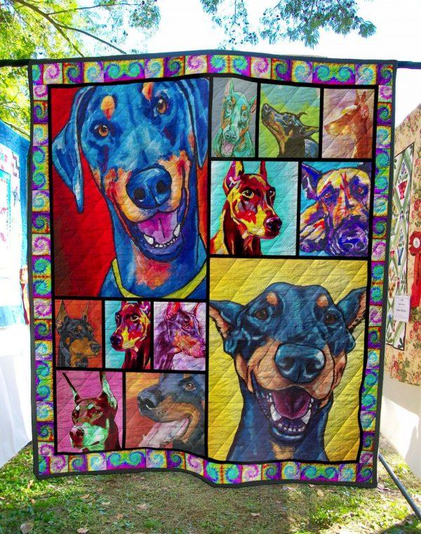 Doberman Bt080512 Quilt Blanket - Teeruto