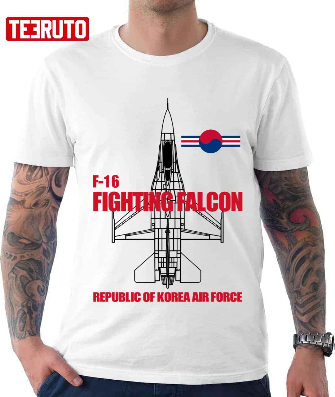 F16 Fighting Falcon Republic Of Korea Air Force Rokaf Unisex T-Shirt ...