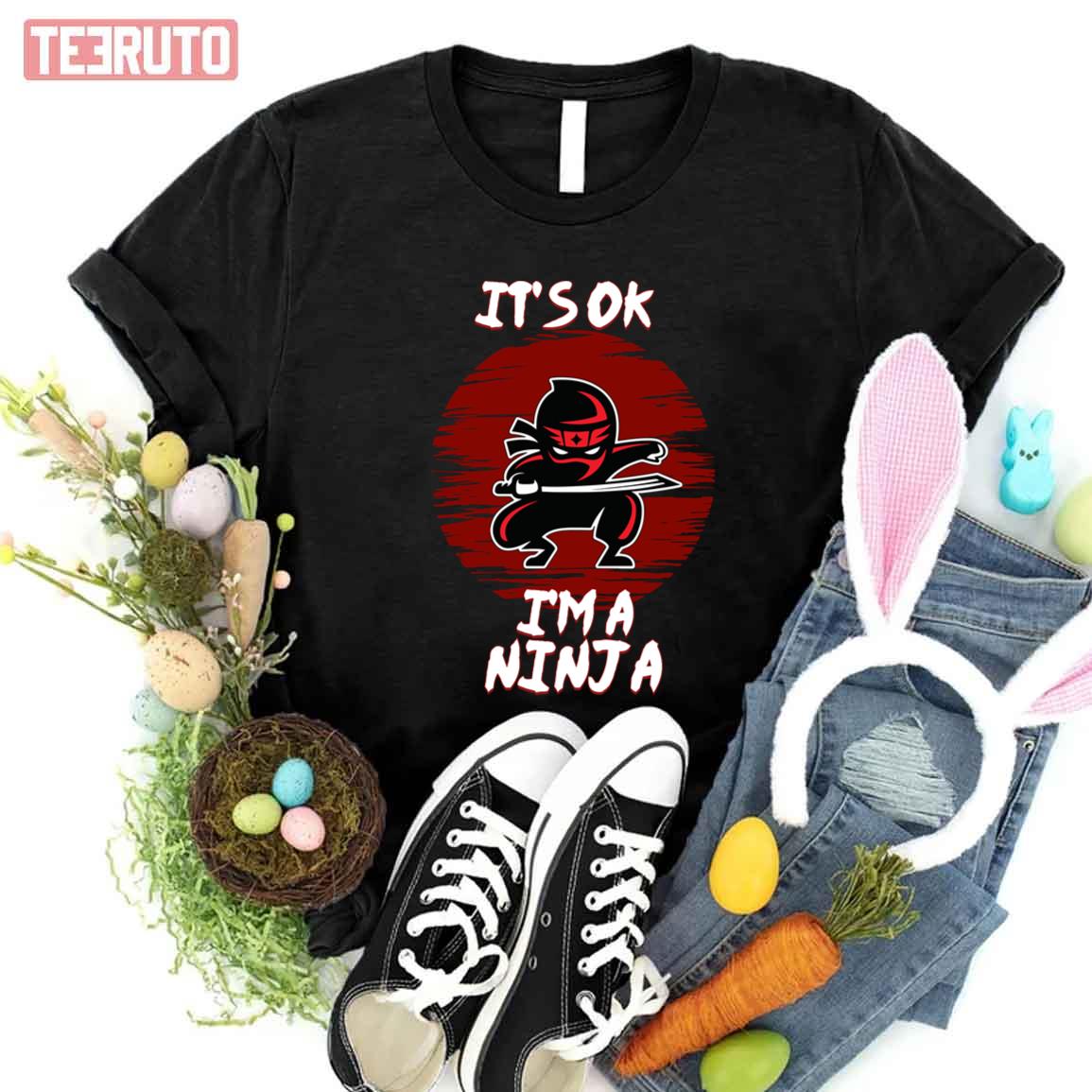 Its Ok I'm A Ninjaperfect Ninja For Kids Unisex T-Shirt - Teeruto