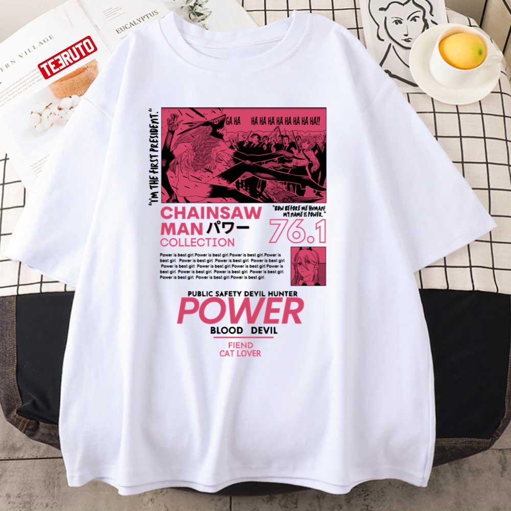 Power Devil Streetwear Chainsaw Man Unisex T-Shirt Unisex T-Shirt - Teeruto