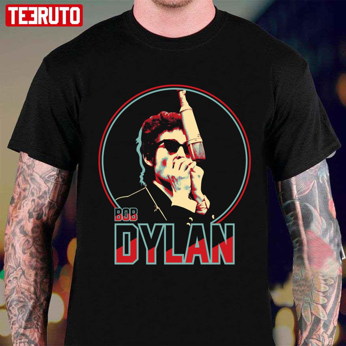 Retro Vintage Pop Art Bob Dylan Unisex T-Shirt - Teeruto