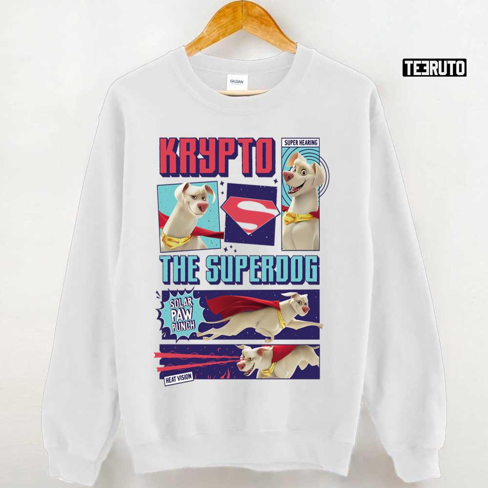 Super Hearing The Superdog Solar Paw Punch Unisex Sweatshirt - Teeruto