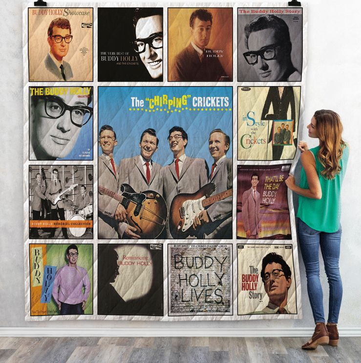 Buddy Holly Collection Quilt Blanket - Teeruto