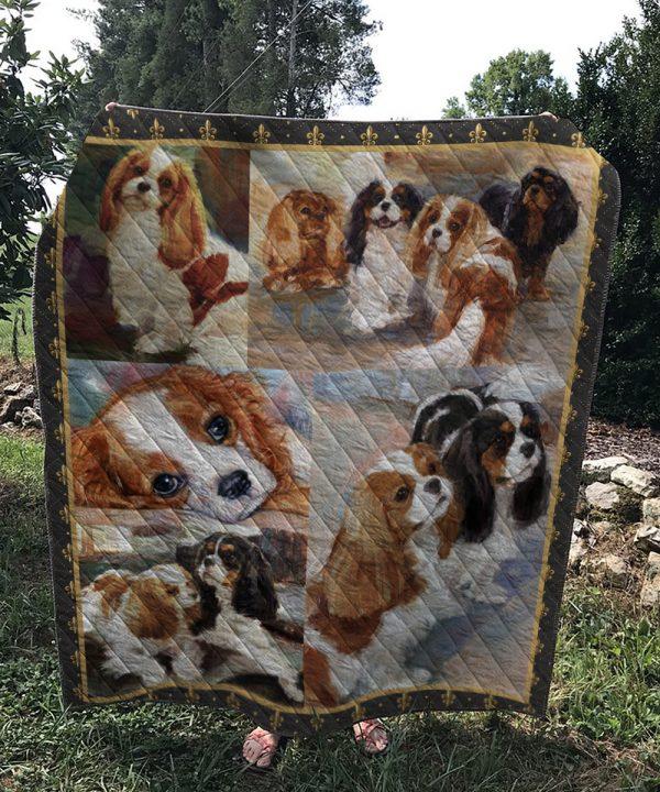 Cavalier King Charles Spaniel Dog 1103 24 Quilt Blanket - Teeruto