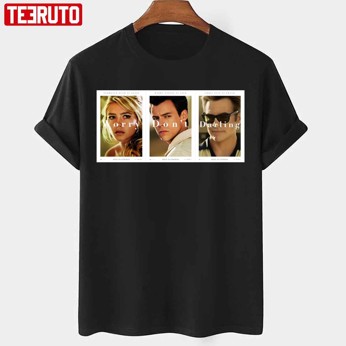 Dont Worry Darling Trio Characters Unisex T-shirt - Teeruto