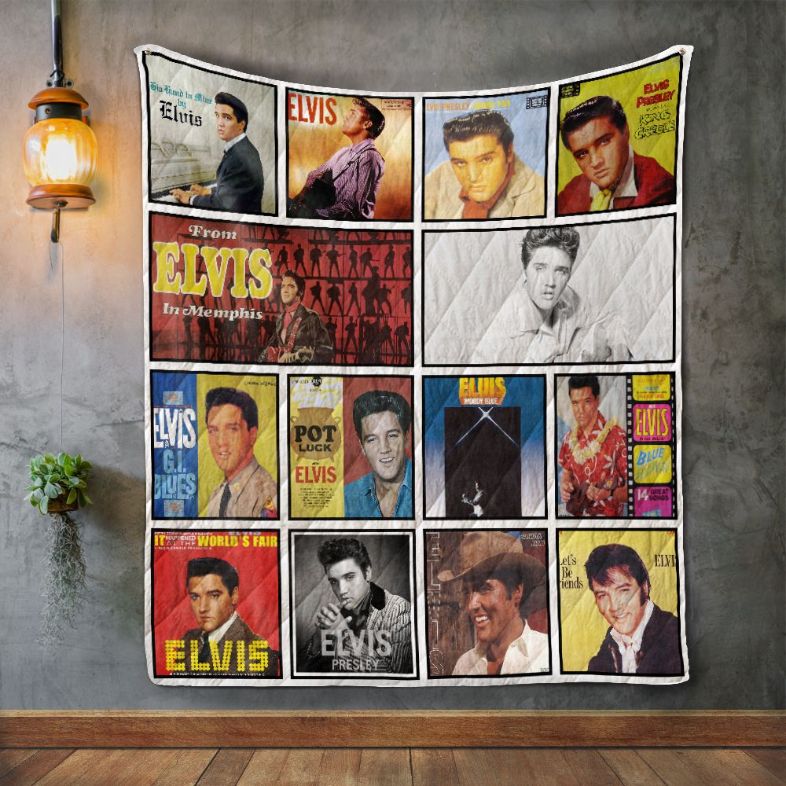 Elvis Presley From Elvis In Memphis Album Quilt Blanket - Teeruto