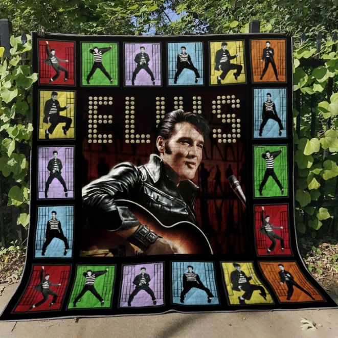 Elvis Presley VCollection TCollection Quilt Blanket - Teeruto