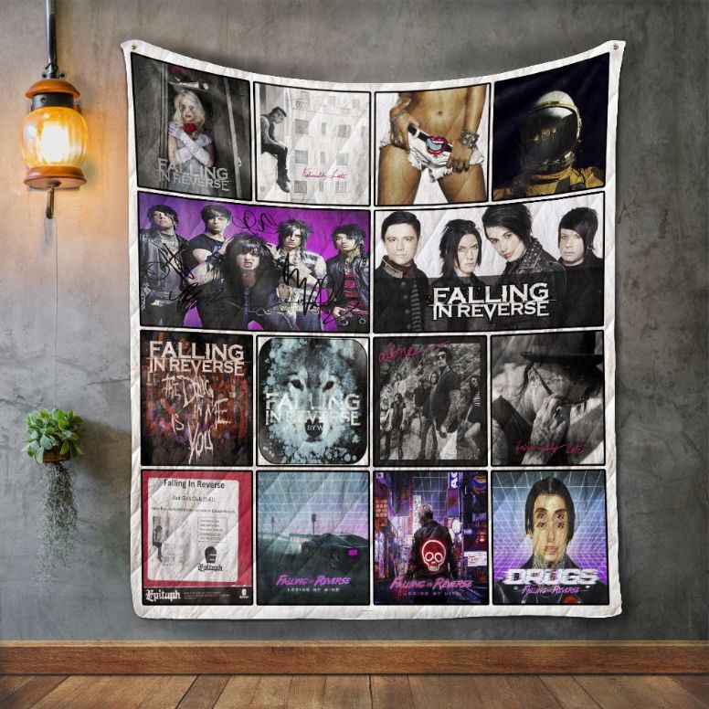Falling In Reverse Album Quilt Blanket - Teeruto