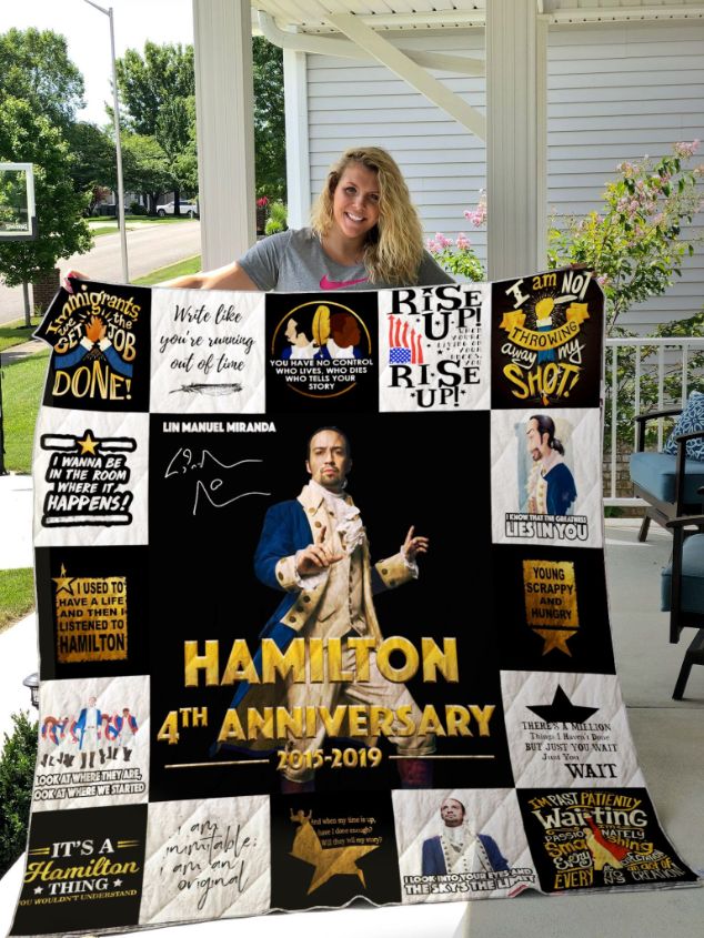 Hamilton (Musical) 4th Anni sary Y Collected Quilt Blanket - Teeruto