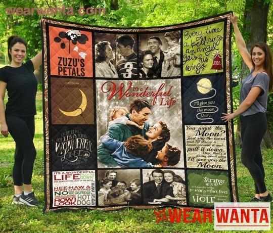It's A Wonderful Life Vintage Movies Quilt Blanket - Teeruto