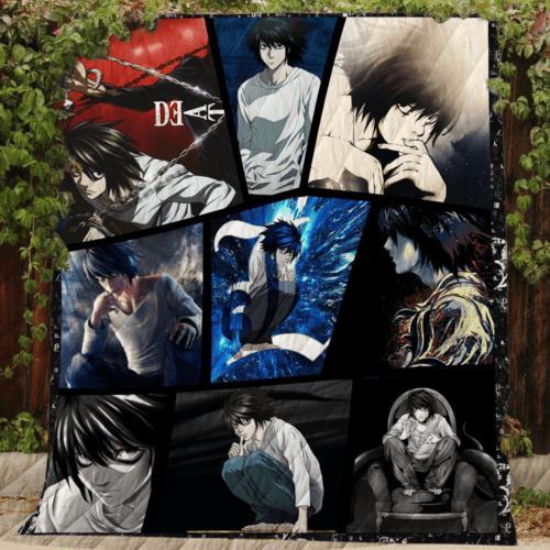 L Death Note Anime Quilt Blanket - Teeruto