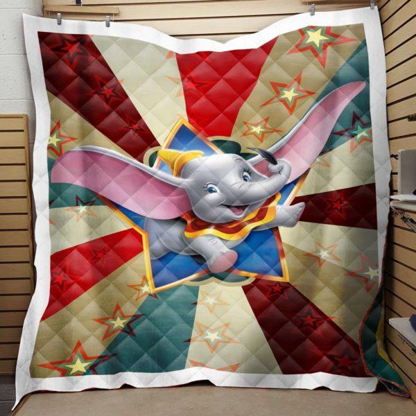 Lovely Dumbo Film Quilt Blanket - Teeruto