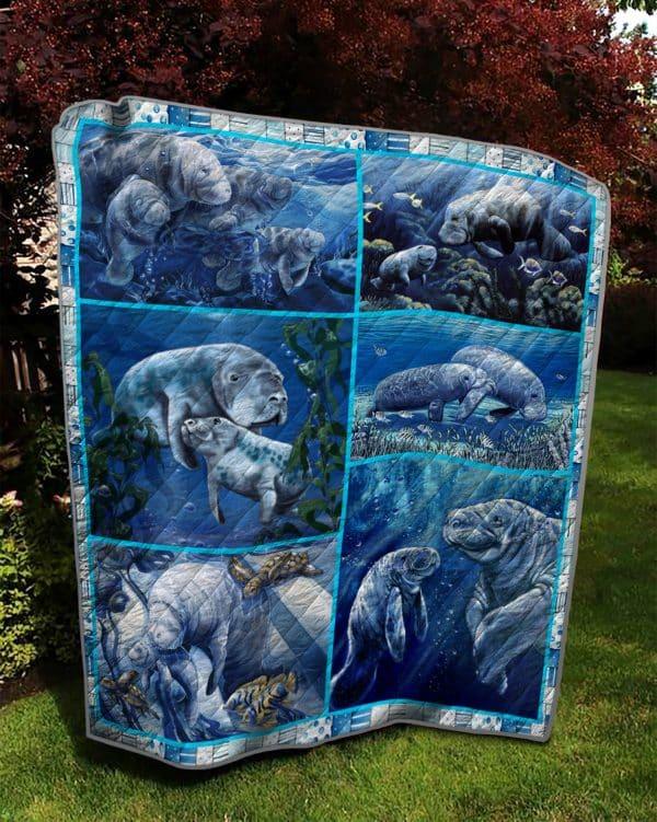 Manatees Bs2903 7 Quilt Blanket - Teeruto