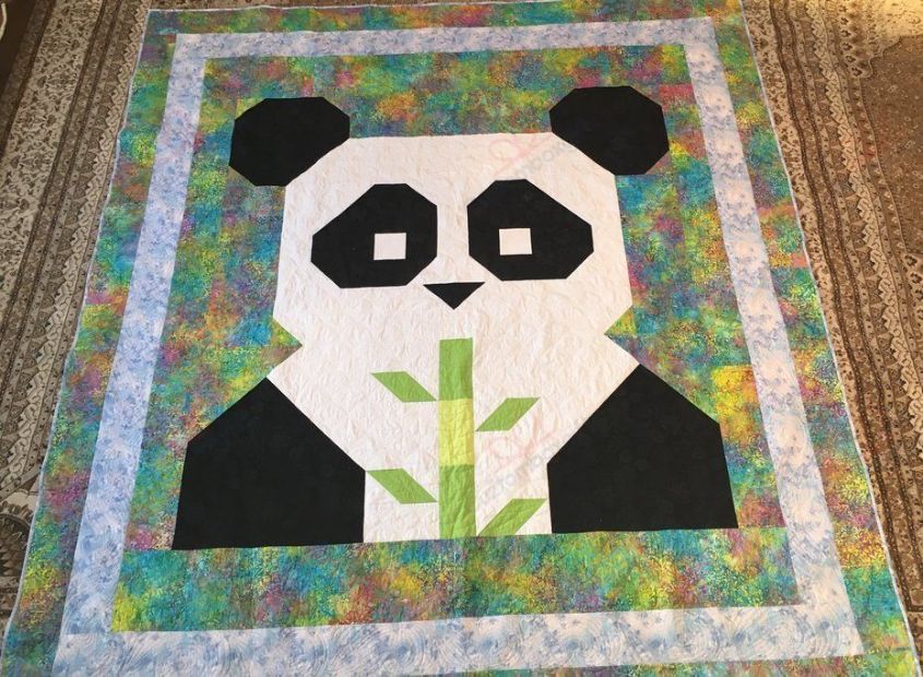 Panda Paper Art Quilt Blanket - Teeruto