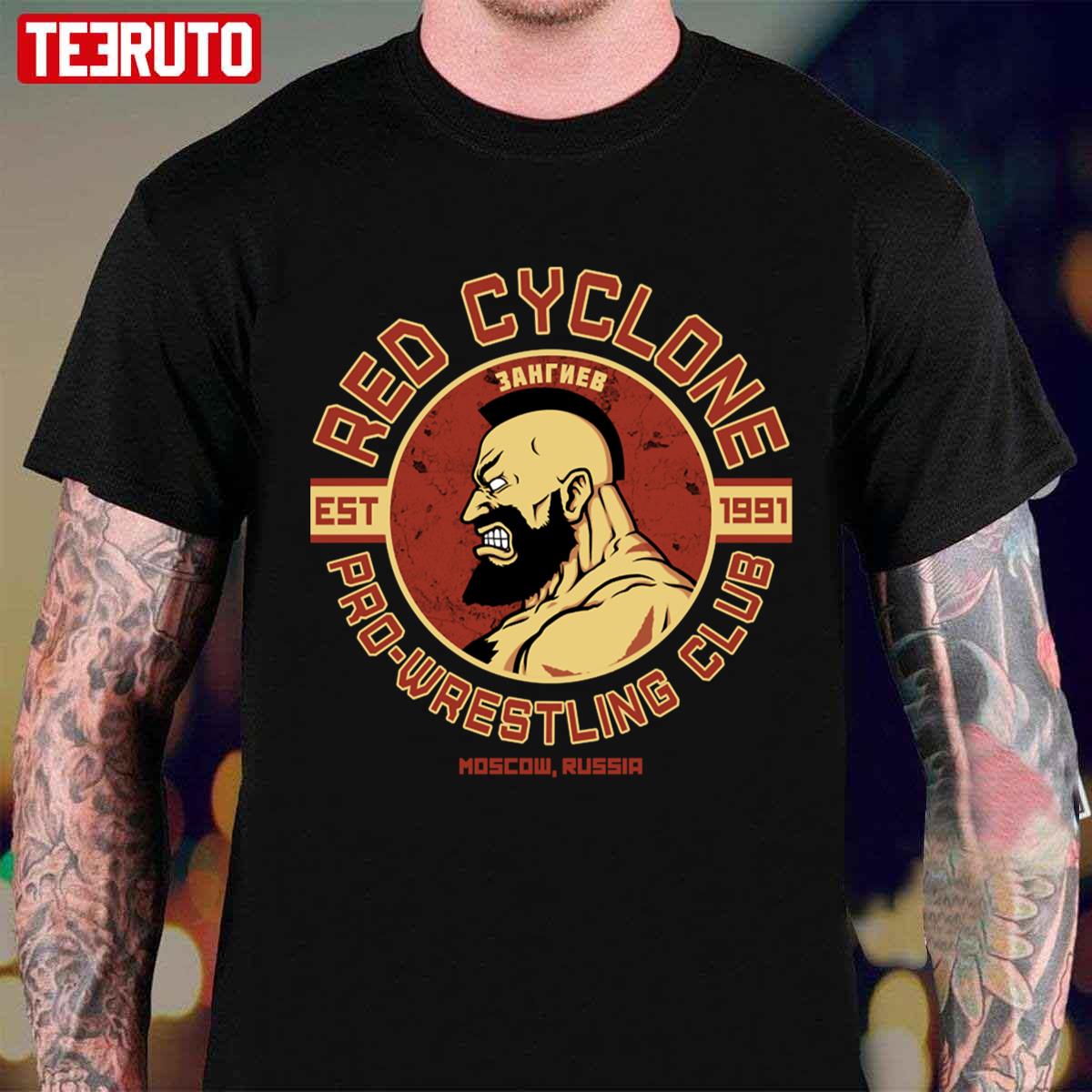Pro Wrestling Club Red Cyclone EST 1991 Street Fighter Unisex T-shirt ...