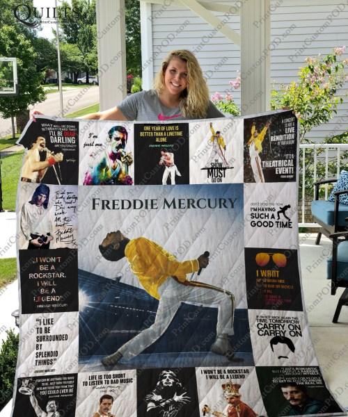 Rock Band Queen's Freddie Mercury T-Shirt Quilt - Teeruto
