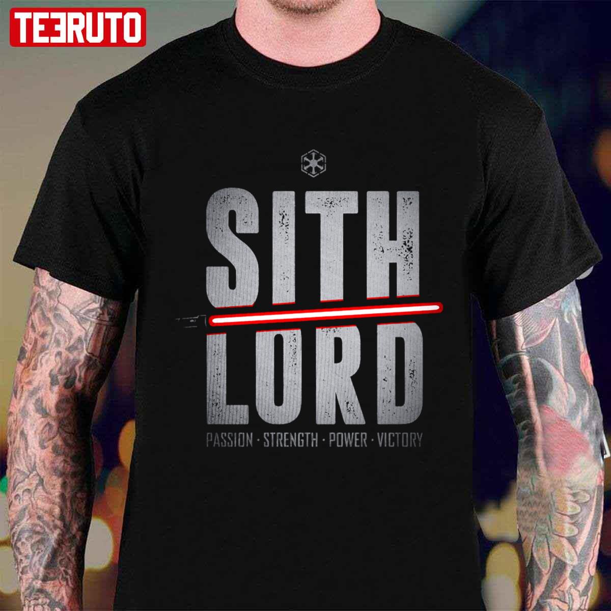Sith Lord Passion Strength Power Victory Unisex T-Shirt - Teeruto