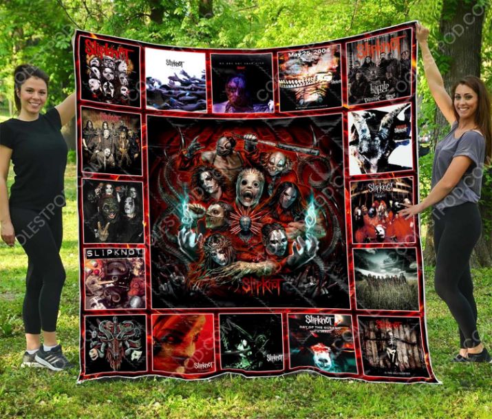 Slipknot Band Rock Quilt Blanket - Teeruto