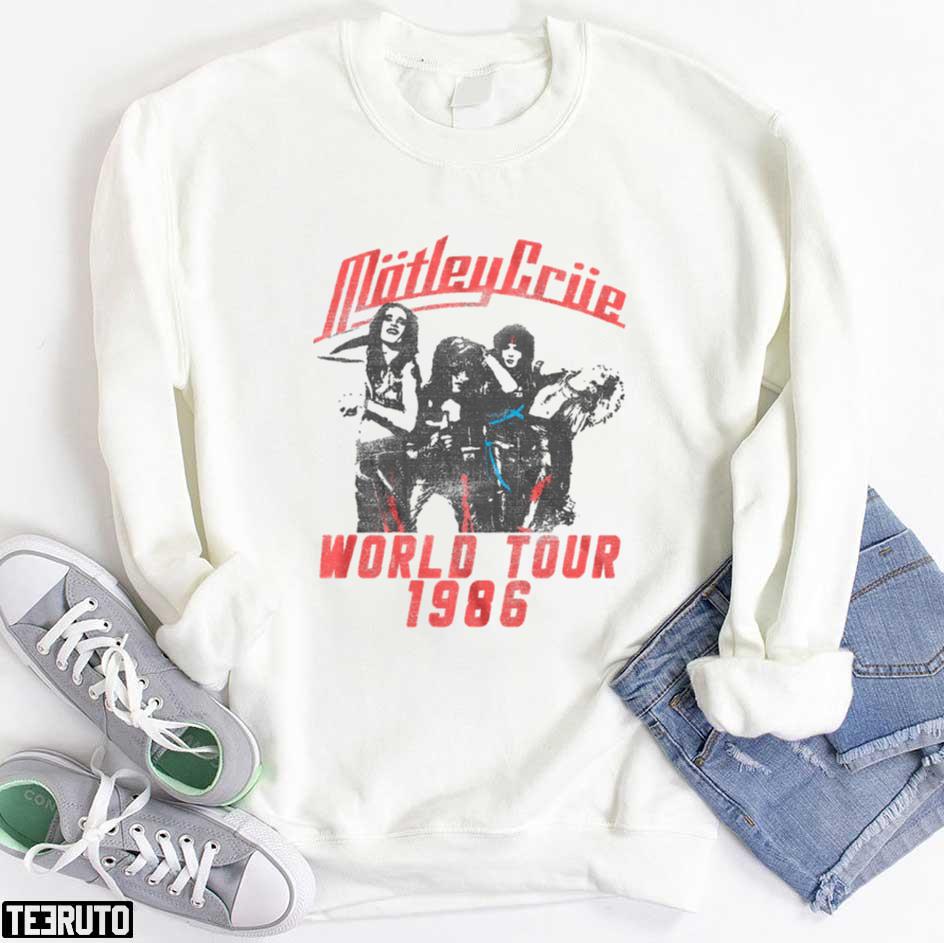 Squad Invasion To The World Motley Crue World Tour 1986 Unisex T-Shirt ...