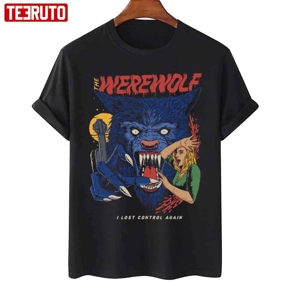 The Werewolf I Lost Control Again Halloween Wolf Unisex Sweatshirt ...