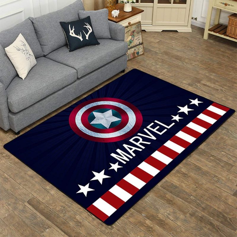 Captain America Living Room Rugs Carpet - Teeruto