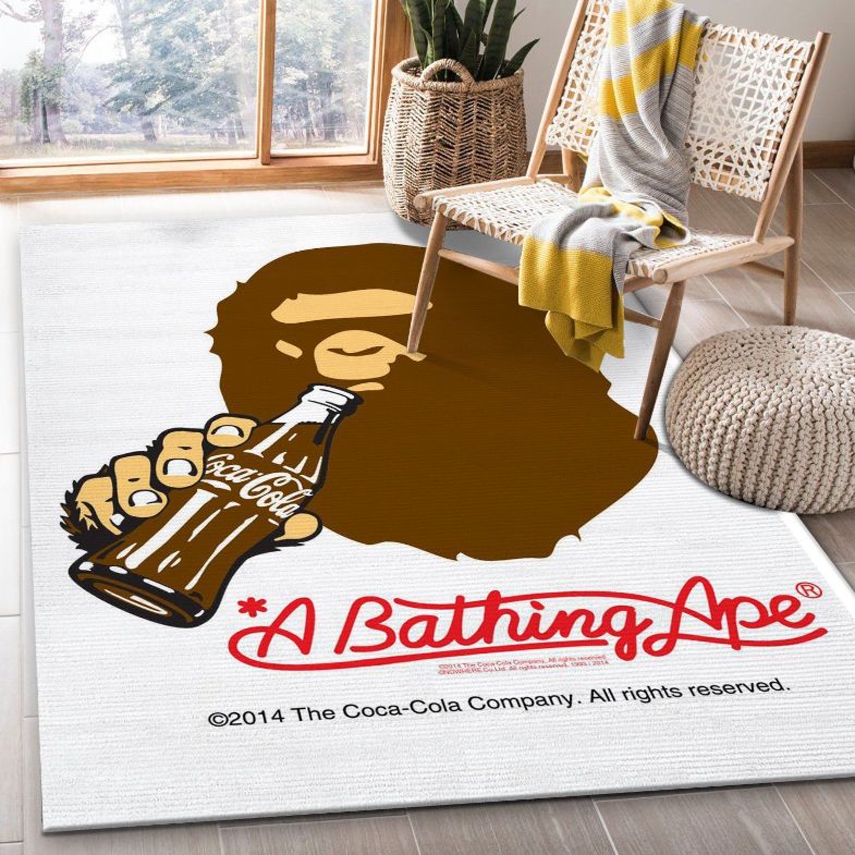 Coke Art Bape Rug Fashion Brand Rug Christmas Gift US Decor - Teeruto