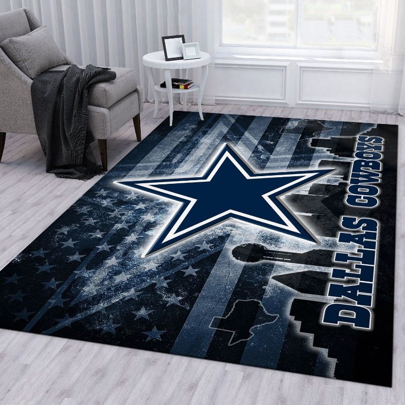 Dallas Cowboys NFL Rug Living Room Rug US Gift Decor - Teeruto