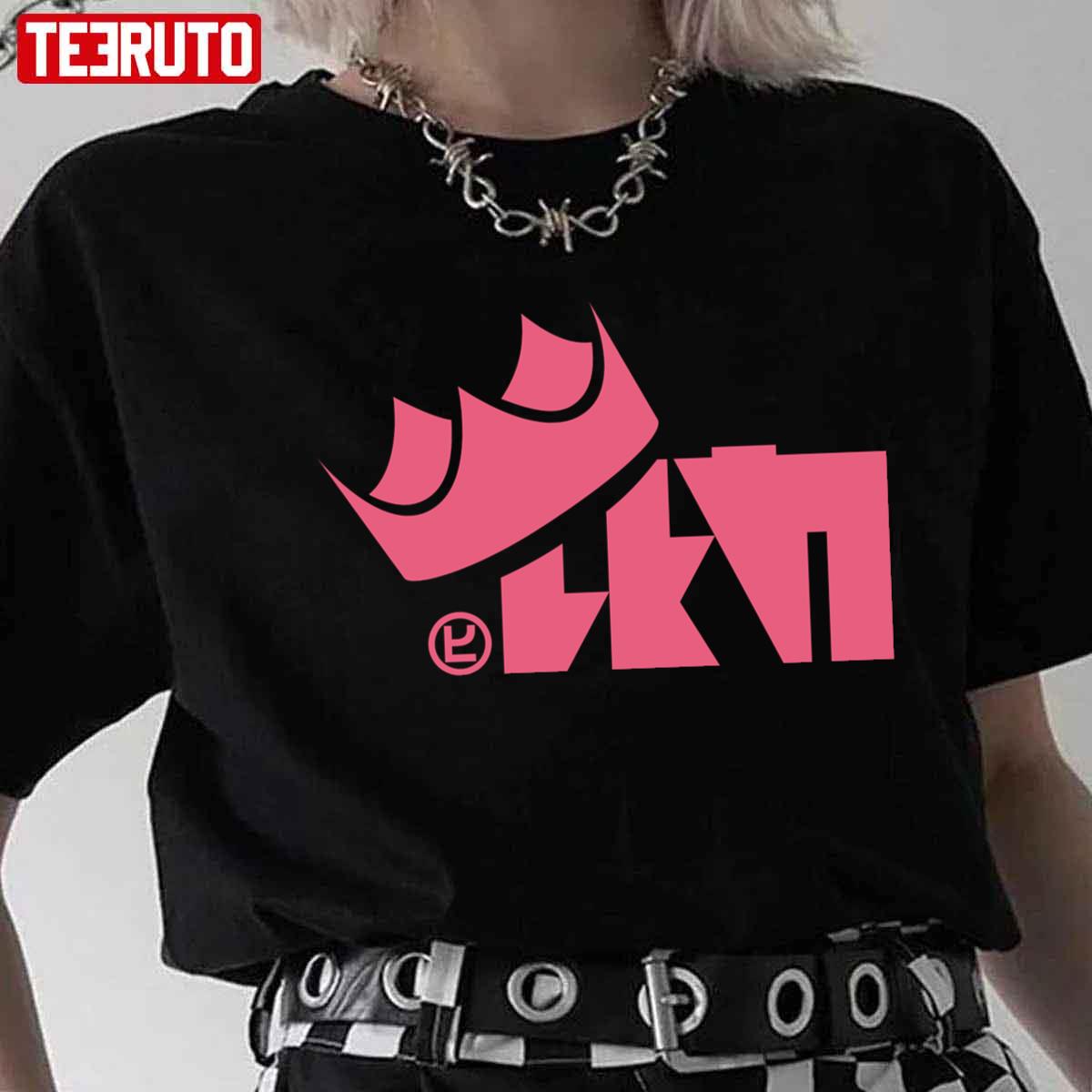 Enperry Crown Logo Pink Splatoon Design Unisex T-shirt - Teeruto