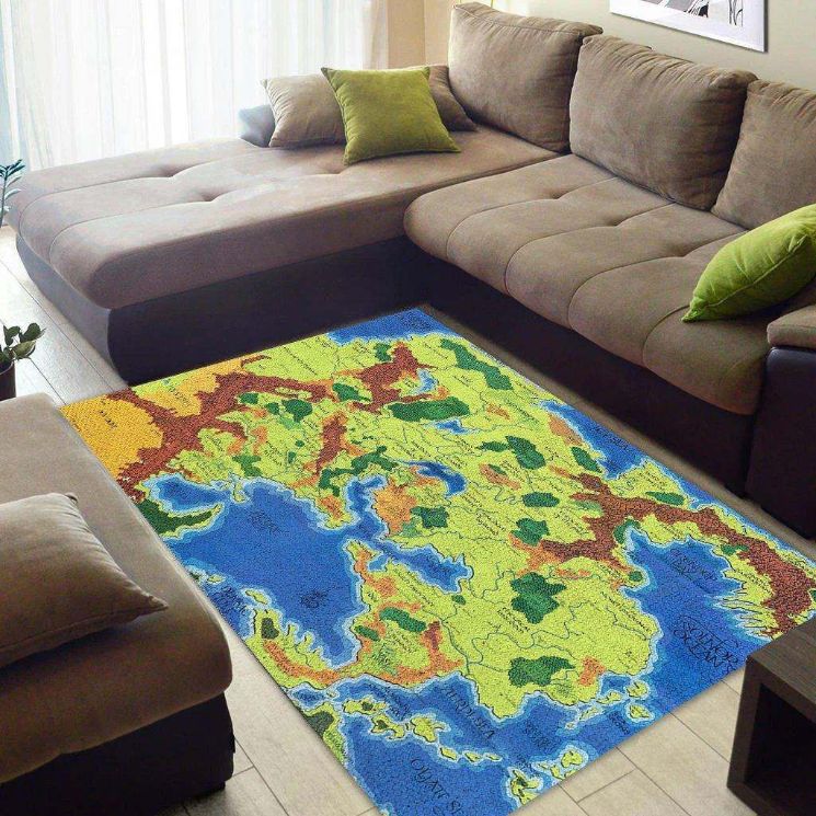 Felacia Dungeons & Dragons Greyhawk Maps Area Luxury Rug Carpets - Teeruto