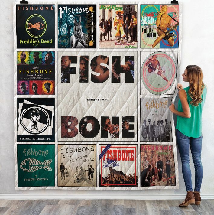 Fishbone Throws Collection Sunless Saturday Quilt Blanket - Teeruto