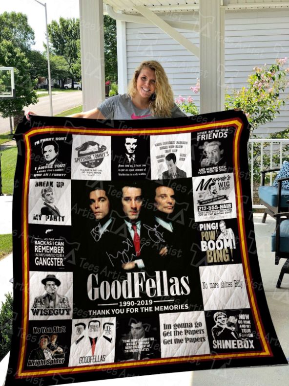 Goodfellas 1990 - 2019 Quilt Blanket - Teeruto