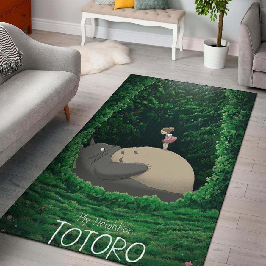 Green Neighbor Totoro Studio Ghibli Area Rug Carpet - Teeruto
